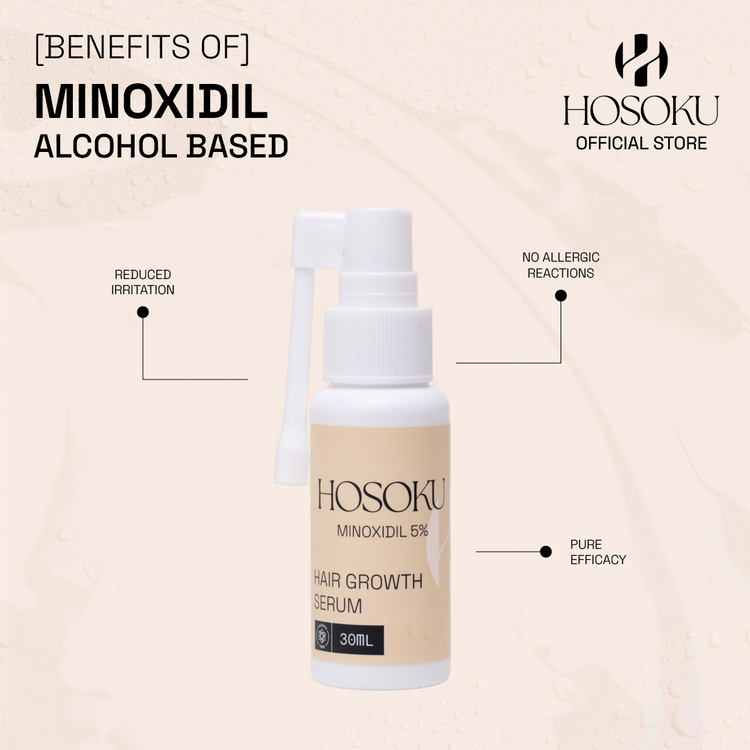 HOSOKU MINOXIDIL 5% [Alcohol-Based] – Rapid Absorption Hair Growth Ser