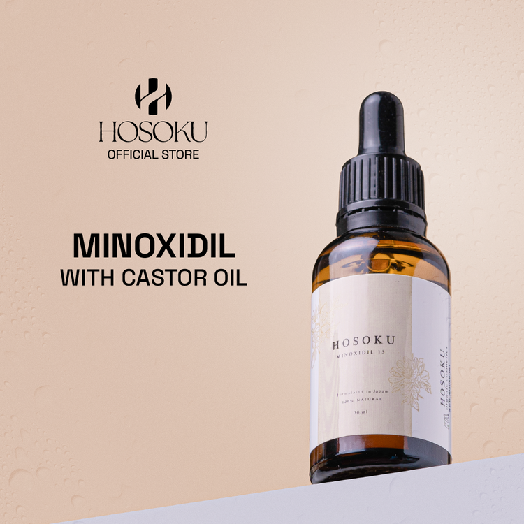 HOSOKU MINOXIDIL with Castor Oil – Ultra Strength Hair Regrowth Oil