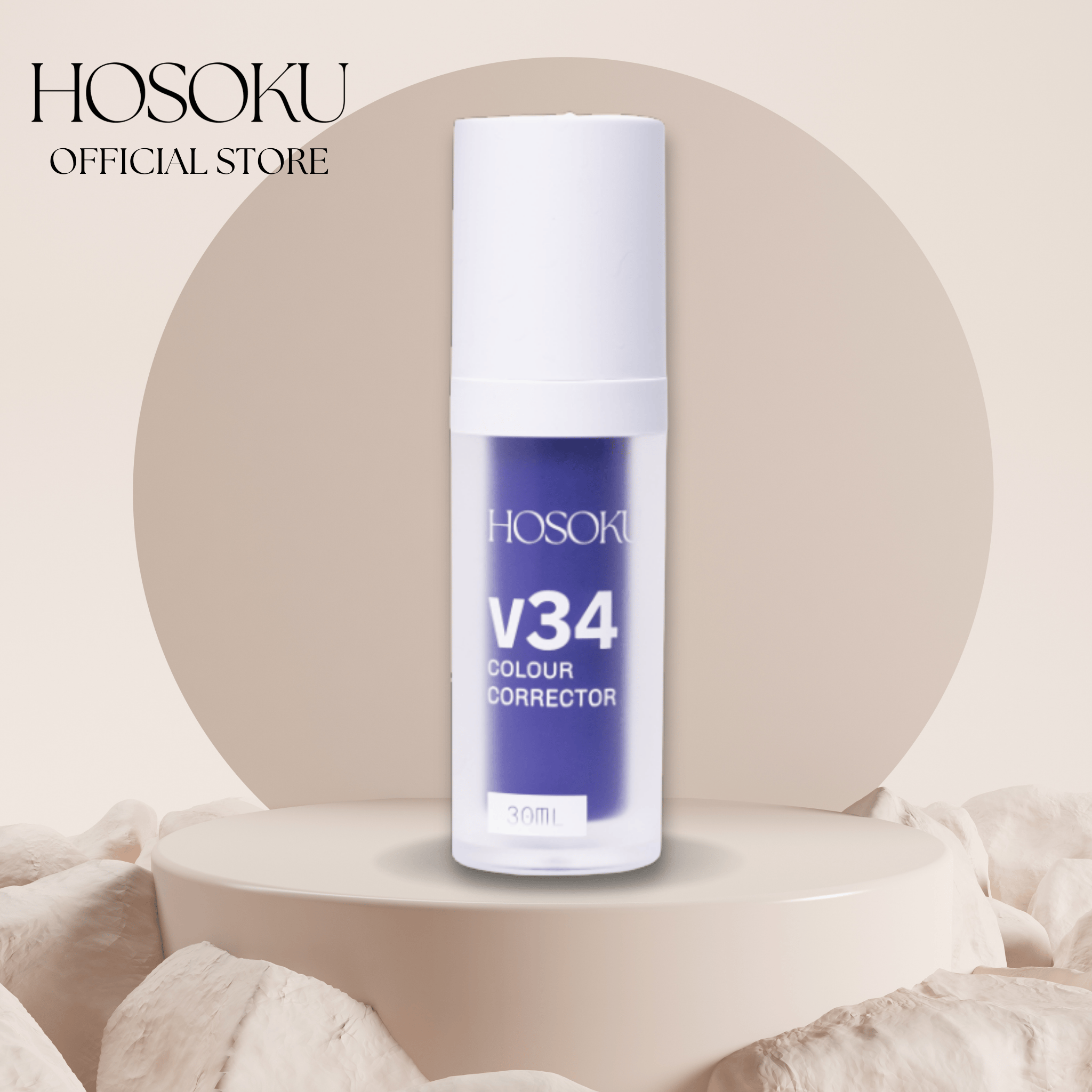 HOSOKU V34 Colour Corrector Toothpaste – Instant Teeth Whitening with